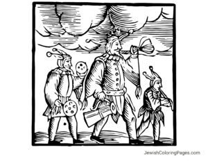 Purim Archives - Jewish Coloring Pages